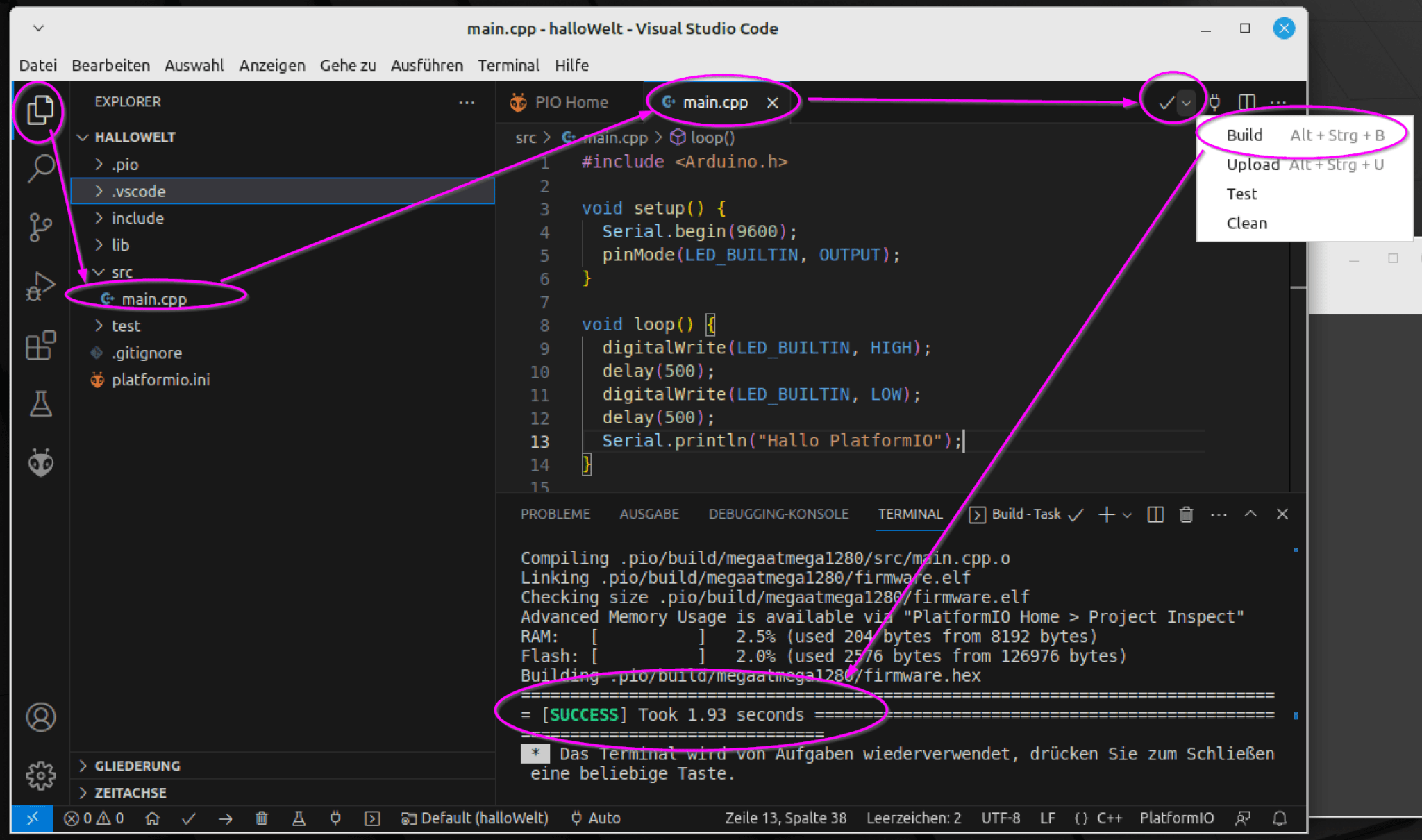 Arduino Programmieren wie die Profis mit VS Code und Platform IO | db-engineering